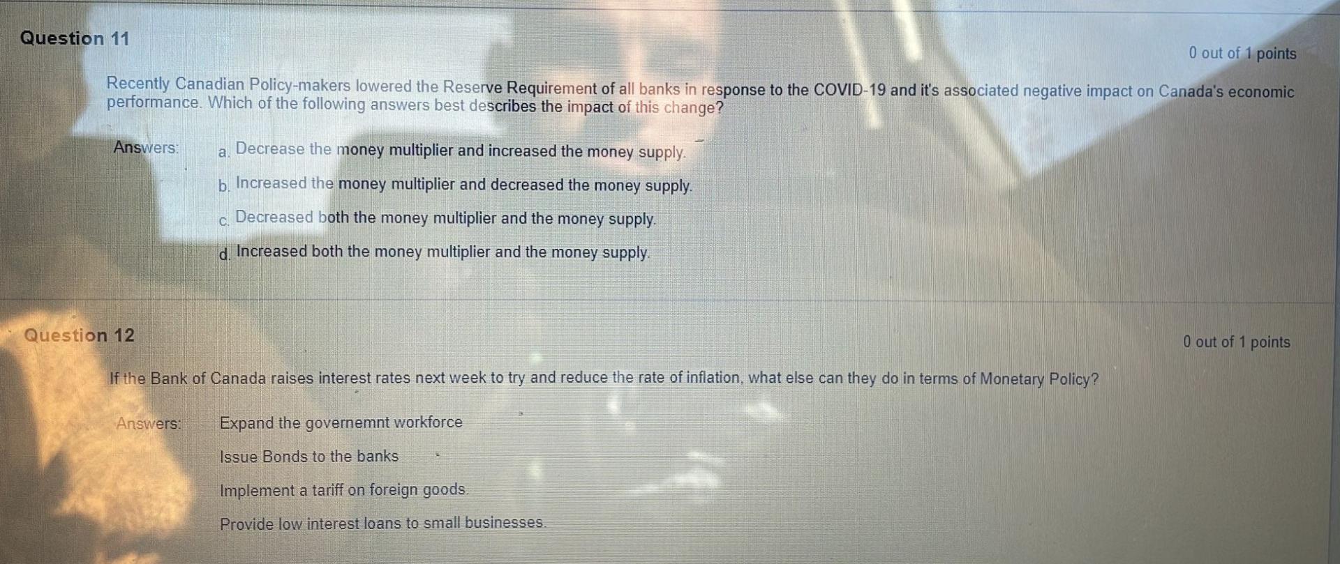 Solved Question 11 0 out of 1 points Recently Canadian | Chegg.com Solved Question 11 0 out of 1 points Recently Canadian | Chegg.com