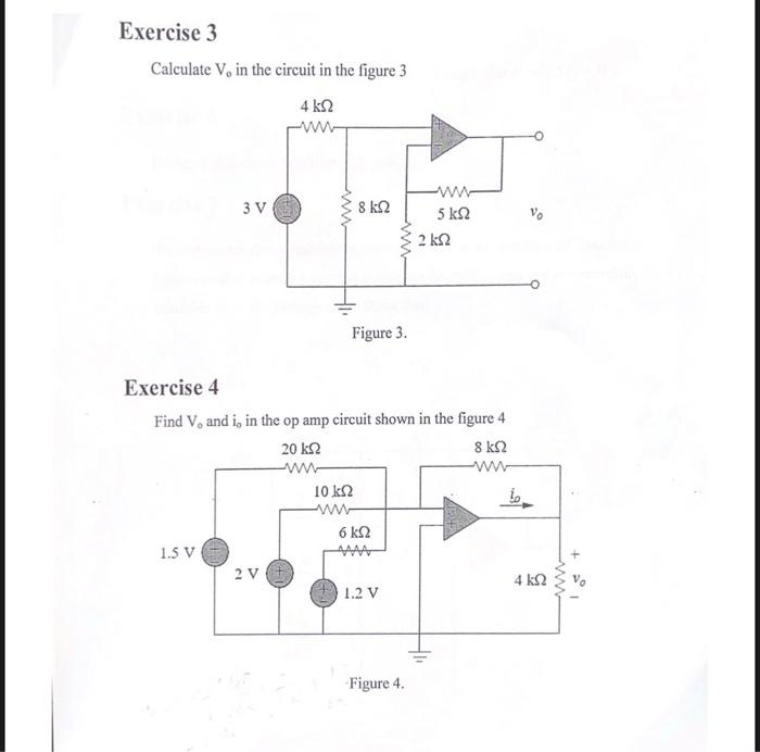 Solved Calculate V0 in the circuit in the figure 3 Figure 3. | Chegg.com