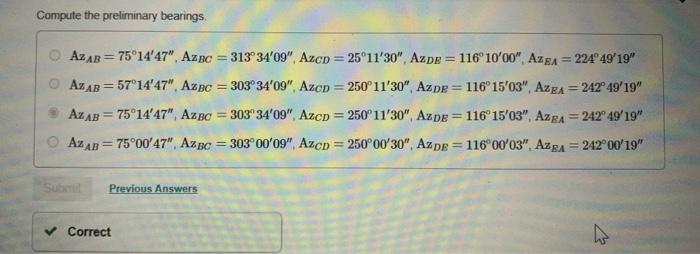 Solved The data in the table below is for a closed-polygon | Chegg.com