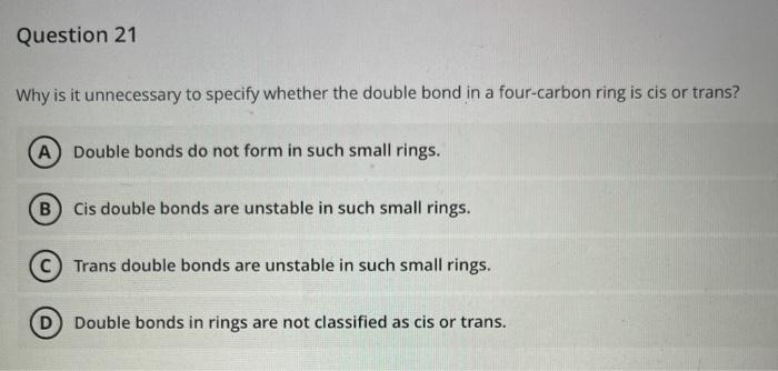 Solved Question 21 Why is it unnecessary to specify whether | Chegg.com