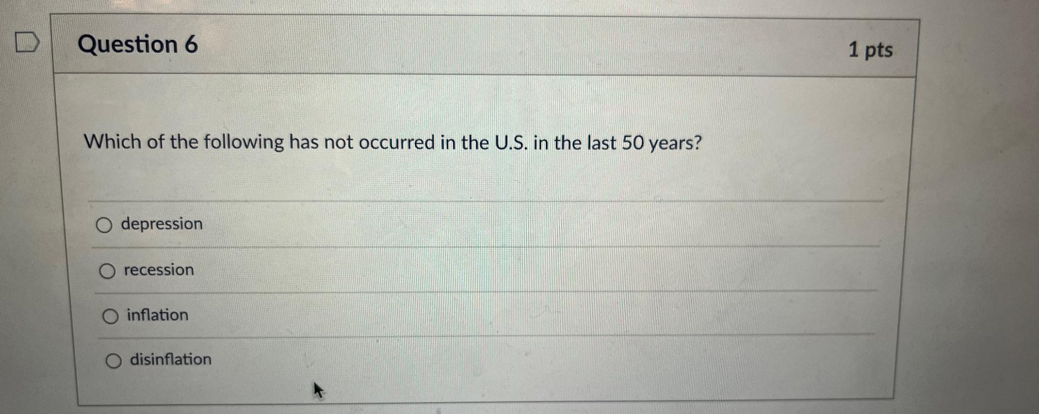 Solved Question 61 ﻿ptsWhich of the following has not | Chegg.com