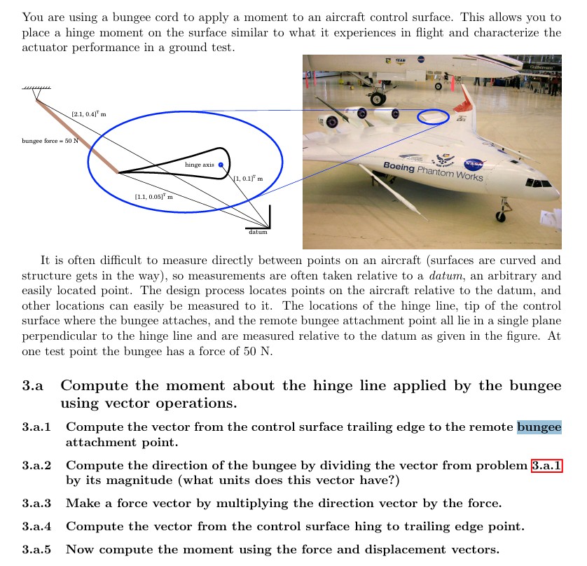 Solved You are using a bungee cord to apply a moment to an | Chegg.com
