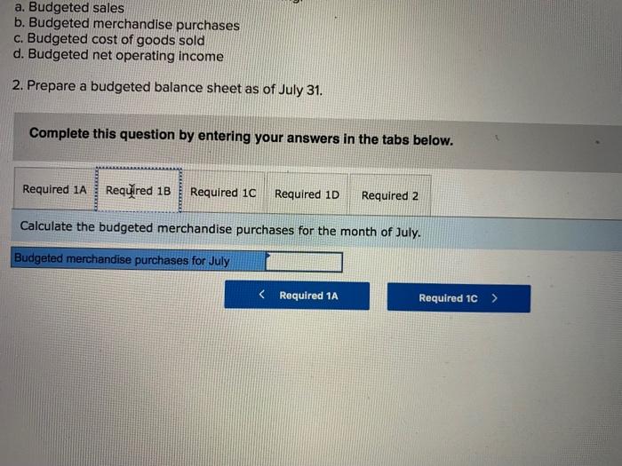 Solved Exercise 8-18 (Algo) Cash Flows; Budgeted Income | Chegg.com