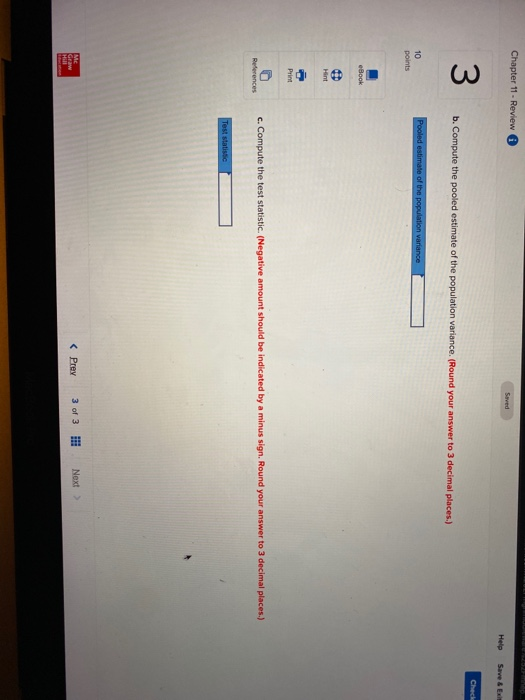 Solved Chapter 11 - Review Saved Help Save & Exit Sub Check | Chegg.com