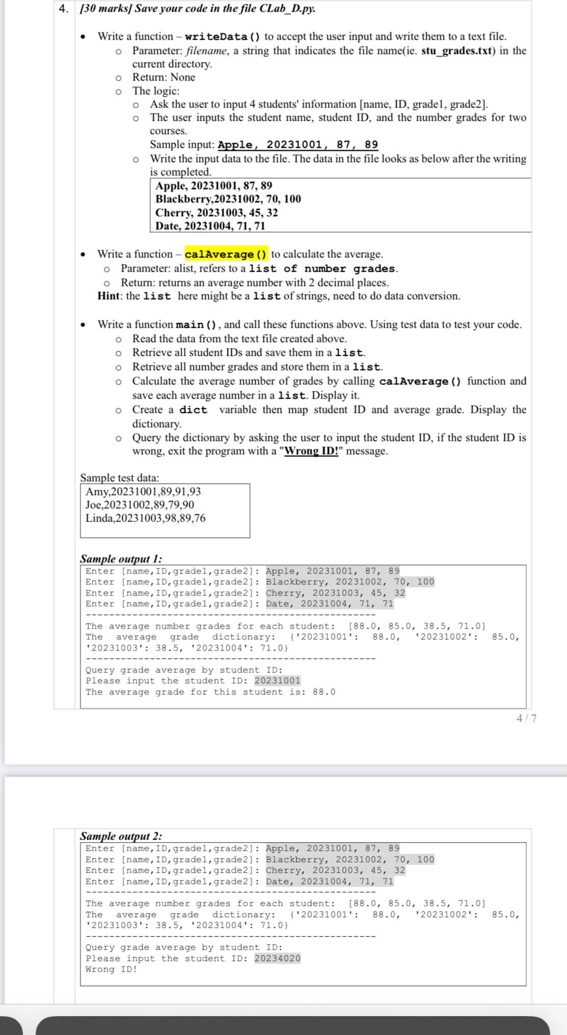 Solved [30 ﻿marks] ﻿Save your code in the file | Chegg.com