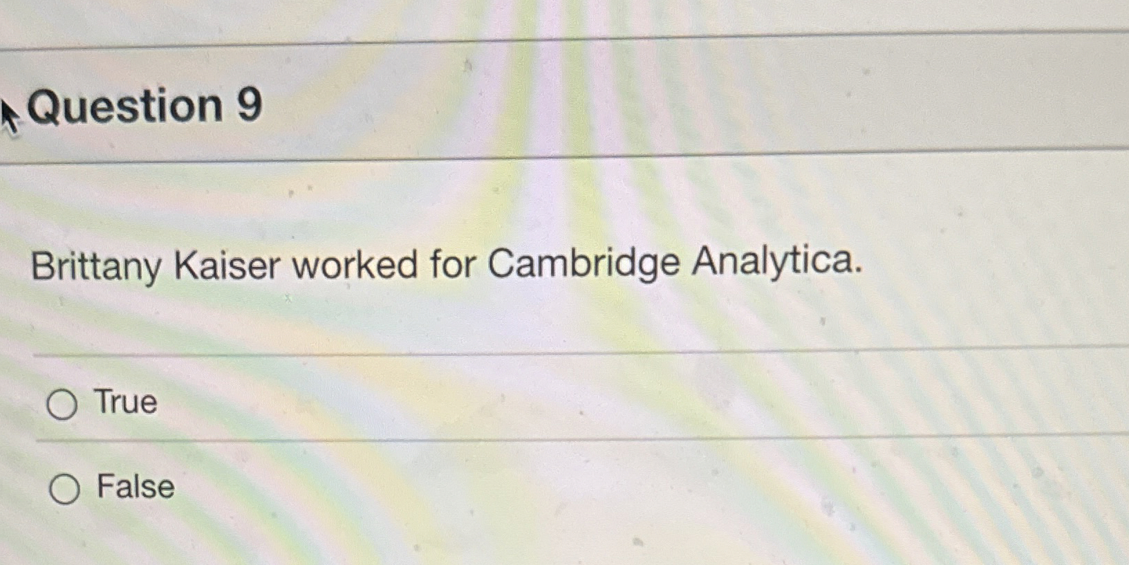 Solved Question 9Brittany Kaiser worked for Cambridge | Chegg.com