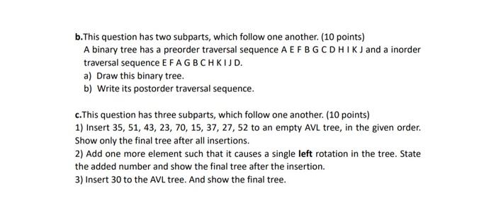 Solved b.This question has two subparts, which follow one | Chegg.com
