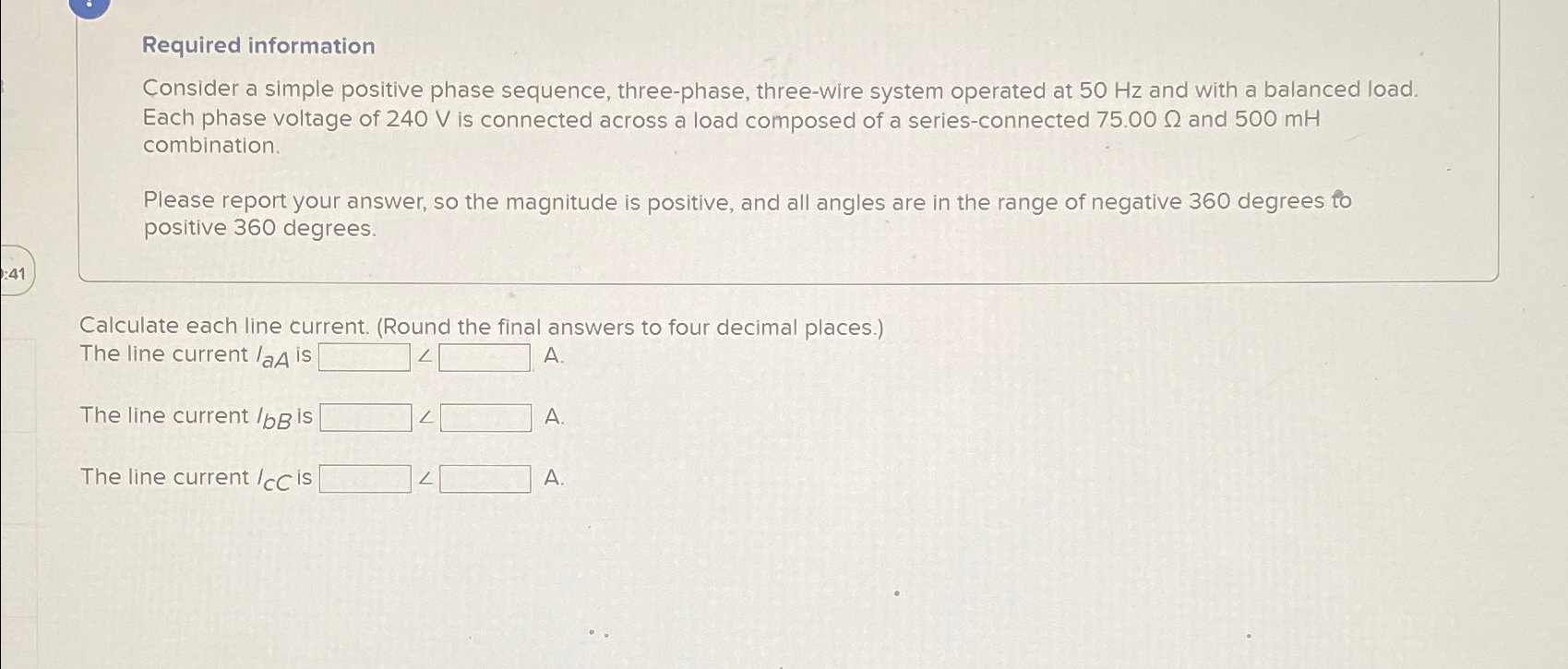 Solved Required informationConsider a simple positive phase | Chegg.com