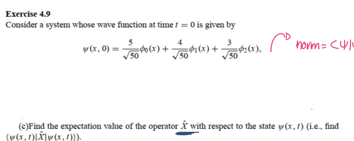 Exercise 4 9consider A System Whose Wave Function At