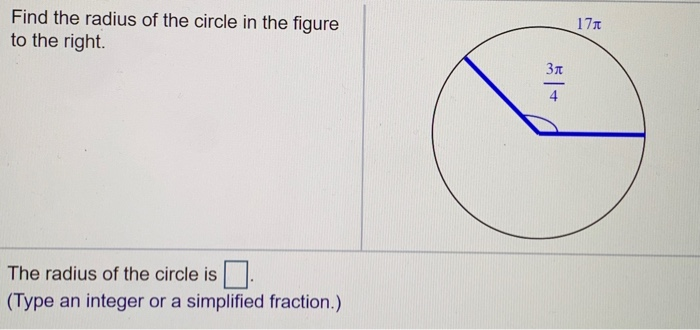 Solved Find the exact length of the arc intercepted by the | Chegg.com