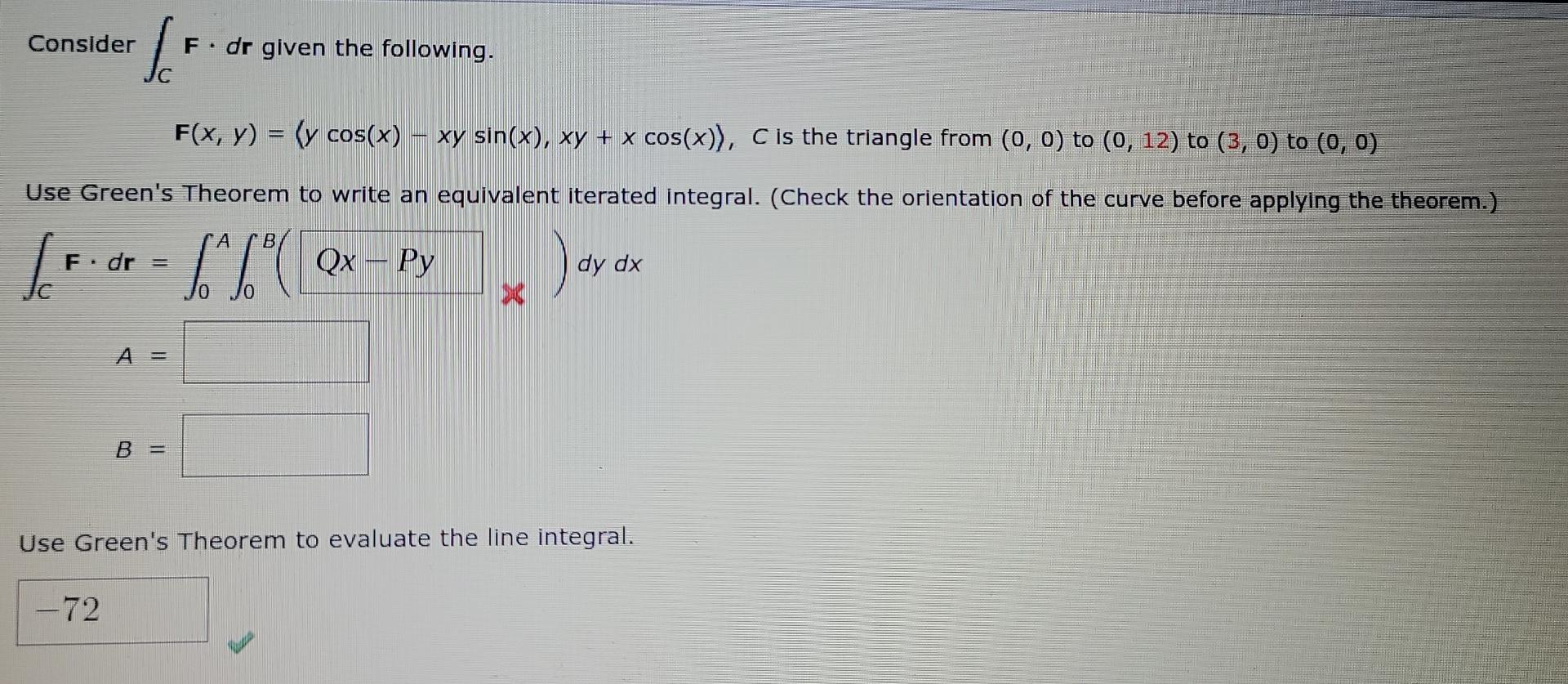 Solved Consider IC Vo F. dr given the following. F(x, y) = | Chegg.com Solved Consider IC Vo F. dr given the following. F(x, y) = | Chegg.com