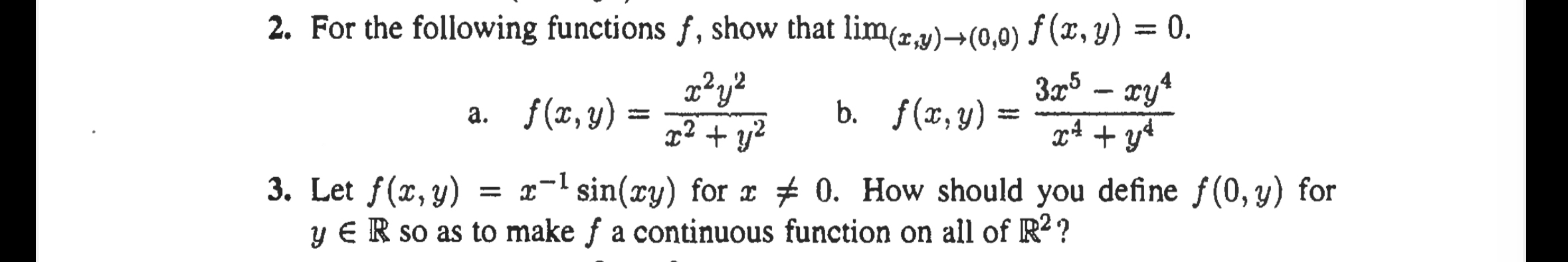 Solved For the following functions f, ﻿show that | Chegg.com