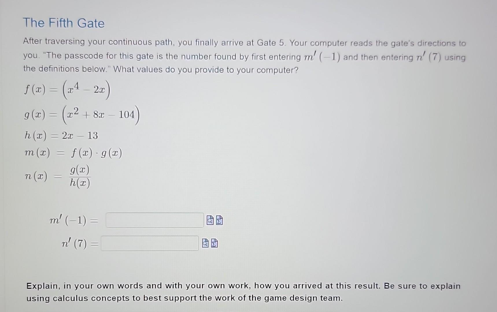 Solved After traversing your continuous path, you finally | Chegg.com