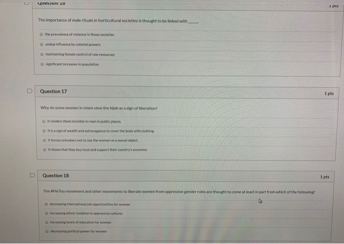 Solved Question 13 Margaret Mead was an important early | Chegg.com