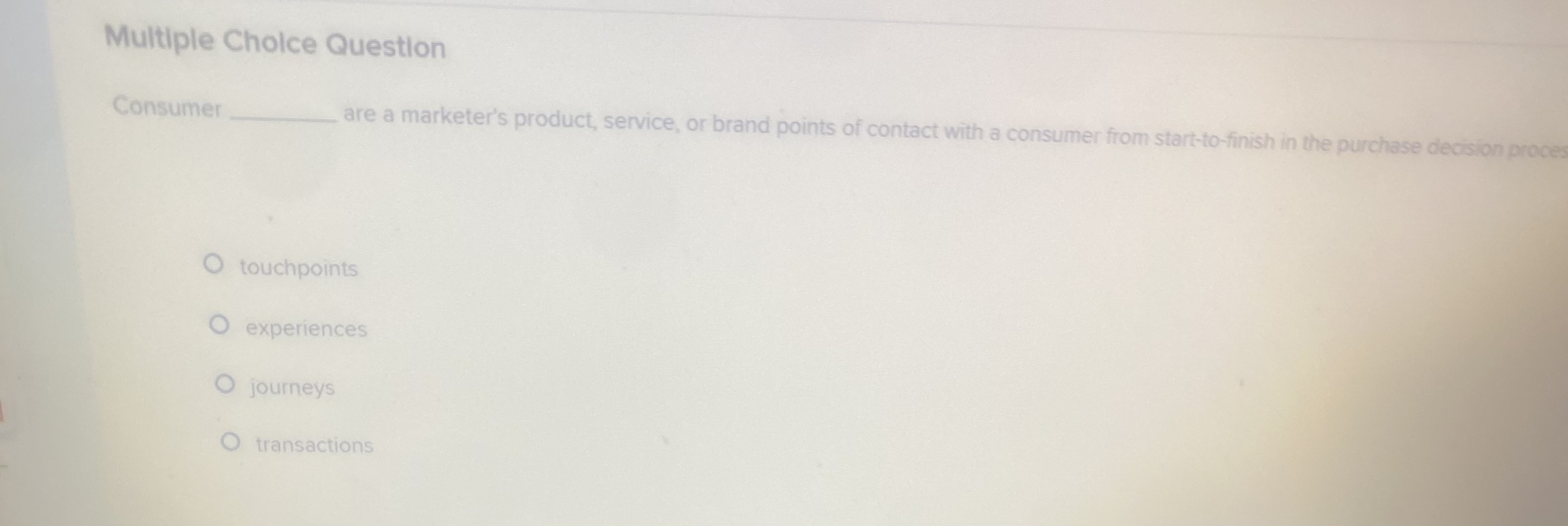 Solved How to solve Multiple Cholce QuestionConsumer ﻿are | Chegg.com