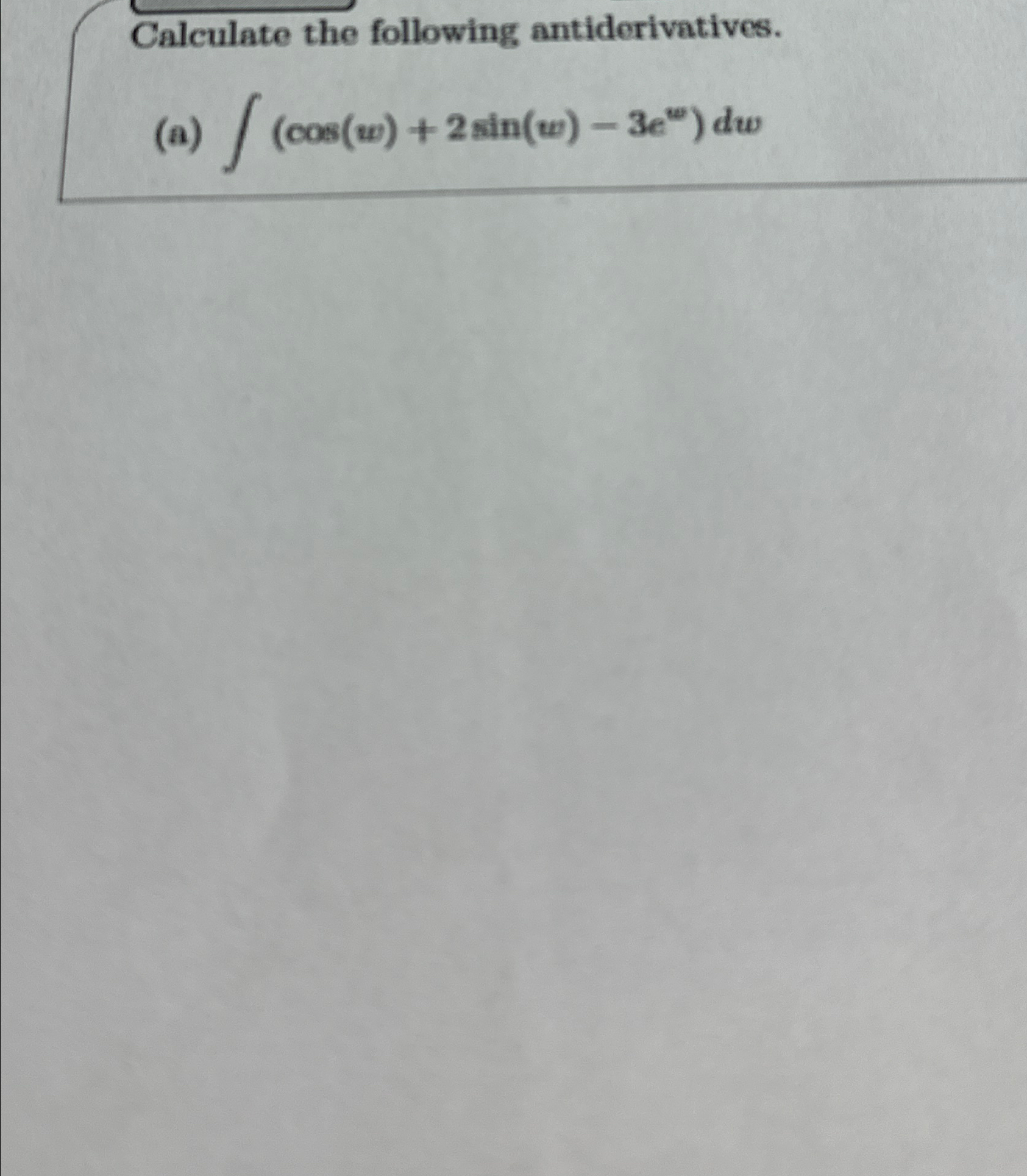 Solved Calculate the following | Chegg.com