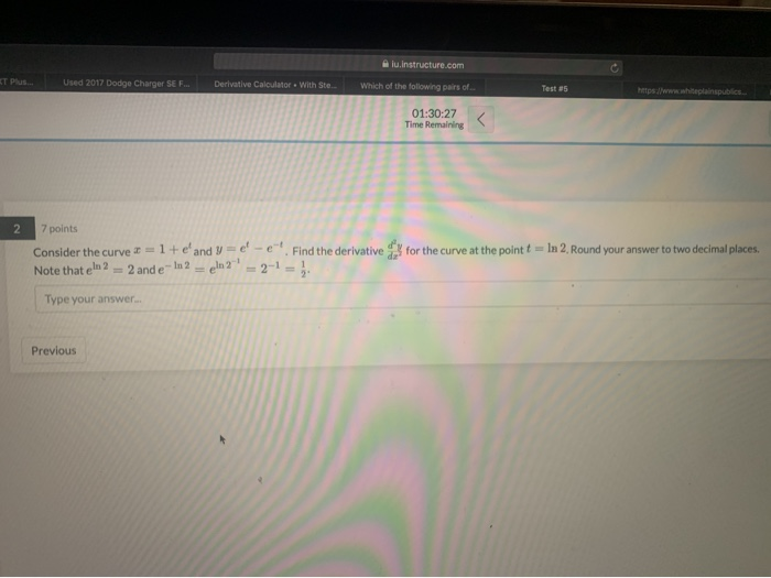 Solved iu.instructure.com IT Plus Used 2017 Dodon Charger | Chegg.com