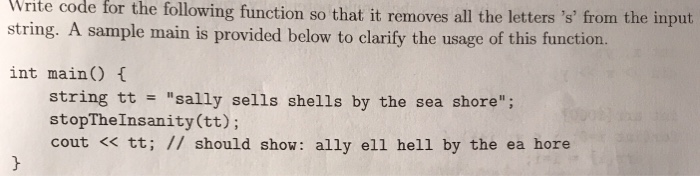 Solved Write code for the following function so that it | Chegg.com