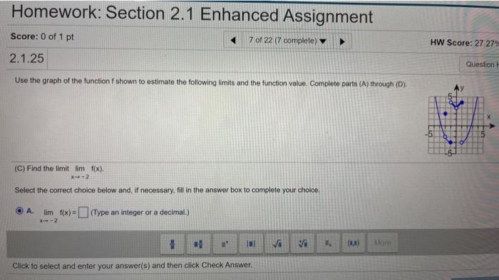 Solved Homework Section 2 1 Enhanced Assignment Score 0 Of