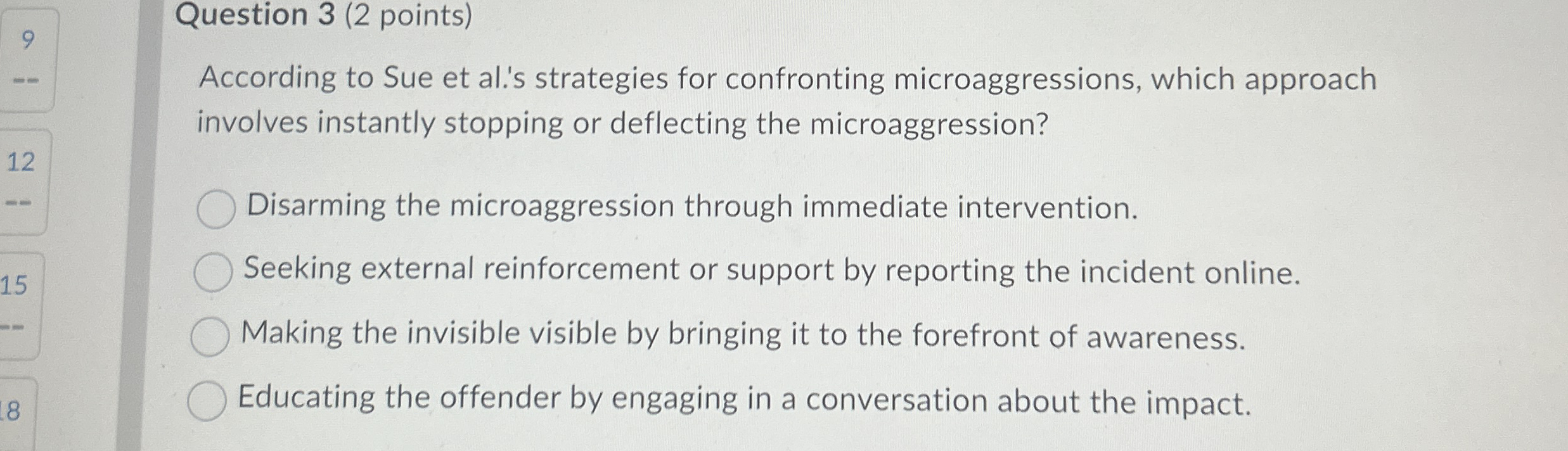 Solved Question 3 (2 ﻿points)According to Sue et al.'s | Chegg.com