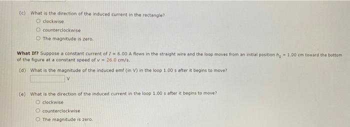Solved A loop of wire in the shape of a rectangle of width w | Chegg.com