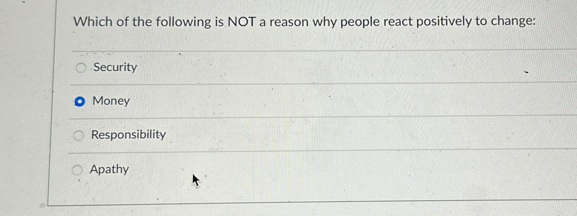 Solved Which of the following is NOT a reason why people | Chegg.com
