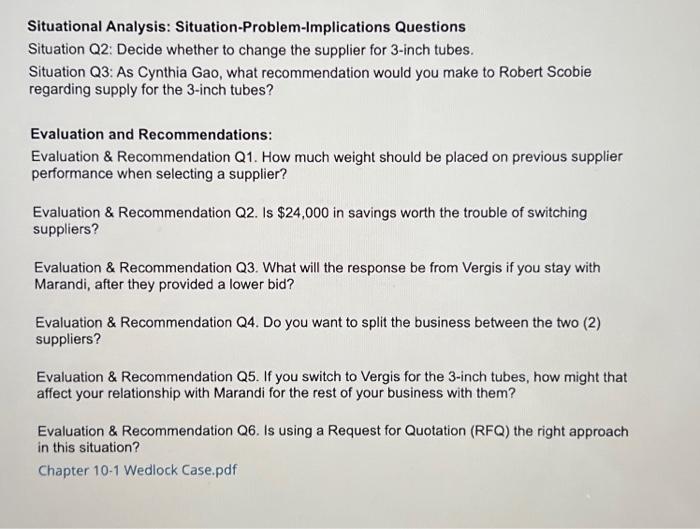 Solved Assignment - Chapter 10 - Price - Case 10-1: Wedlock | Chegg.com