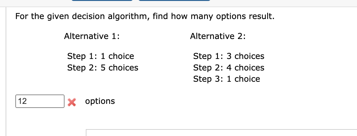 Solved For the given decision algorithm, find how many | Chegg.com