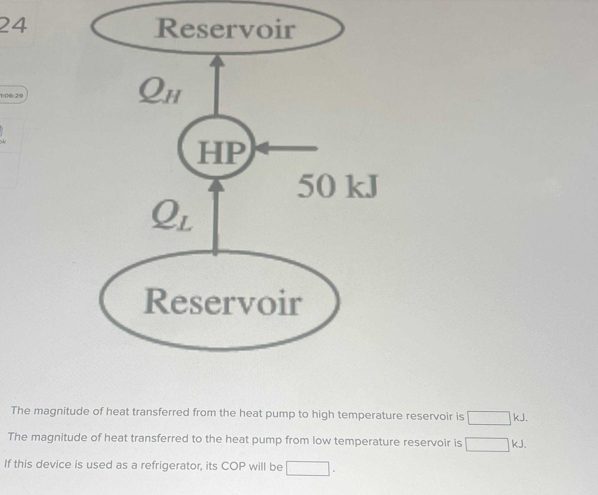 Solved 24 ﻿ A heat pump has a COP of 1.75. ﻿The work input | Chegg.com