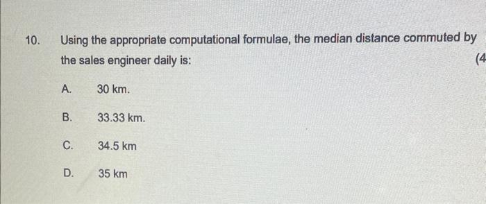 10. Using the appropriate computational formulae, the | Chegg.com