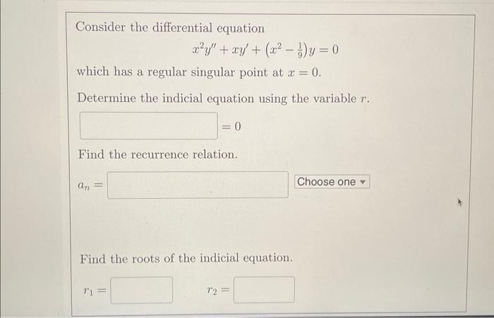 Solved Consider the differential equation | Chegg.com