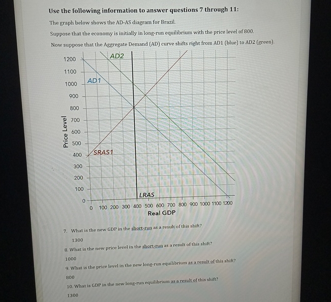 Solved Use the following information to answer questions 7 | Chegg.com