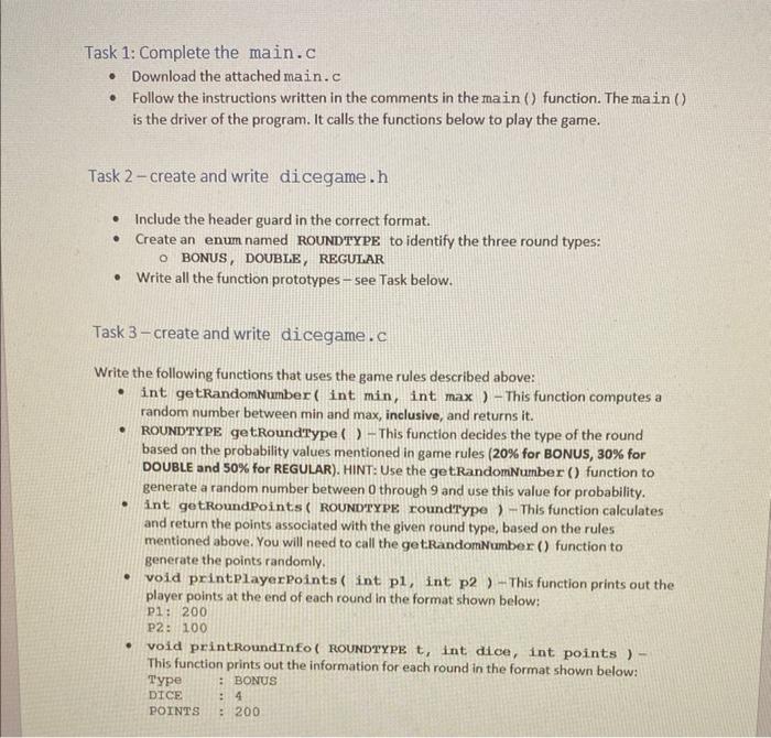Solved ame Rules: - The user selects the number of rounds to | Chegg.com