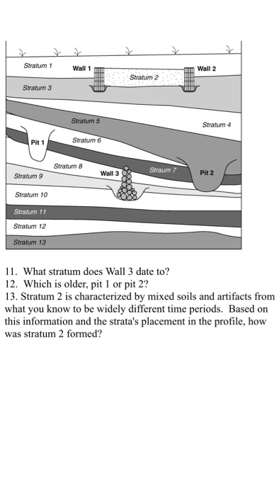 Solved Stratum 1 Wall 1 Wall 2 Stratum 2 Stratum 3 Stratum 5 | Chegg.com