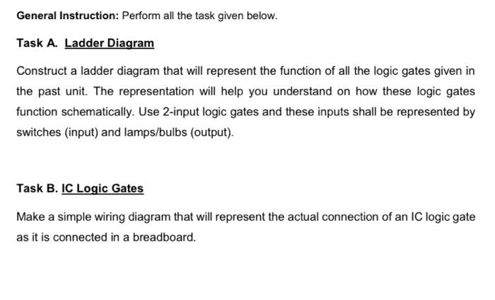 Solved General Instruction: Perform all the task given | Chegg.com