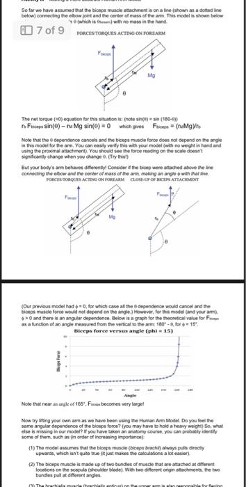 PHYS 114 Torque and the Human Arm Lab Lat-specific | Chegg.com