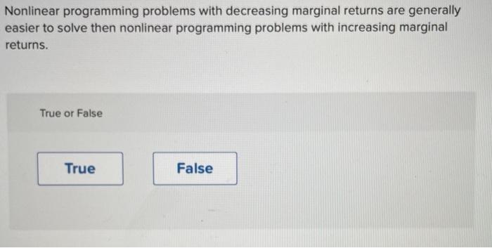 Solved Nonlinear programming problems with decreasing | Chegg.com