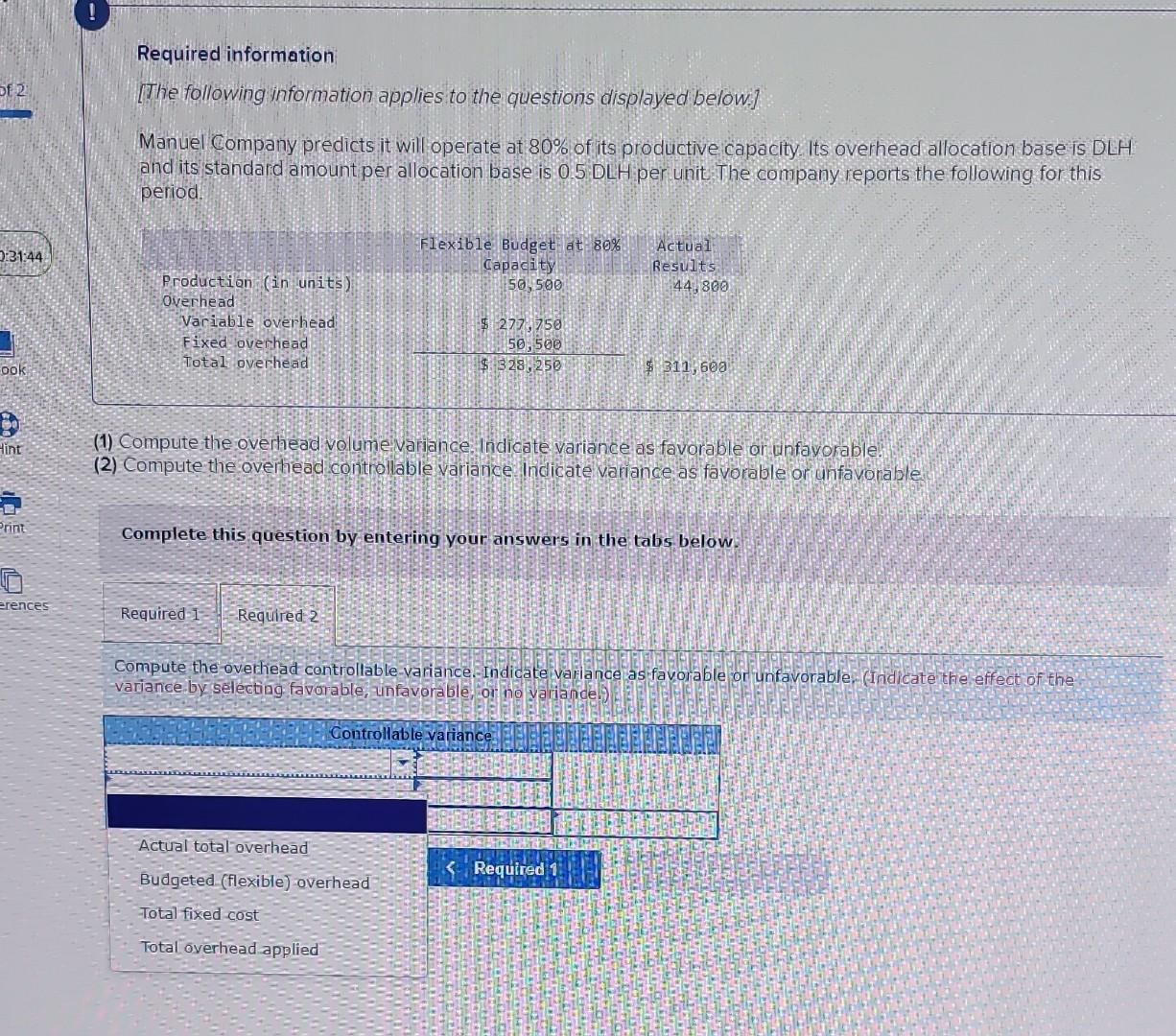 Solved Required informotion [The following information | Chegg.com