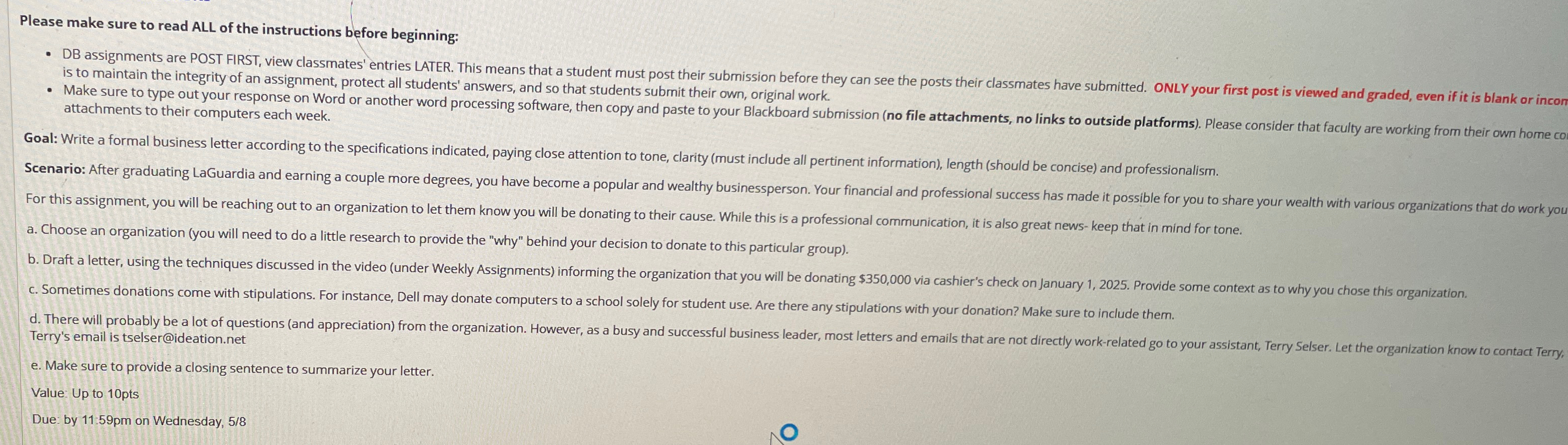 Solved Please make sure to read ALL of the instructions | Chegg.com