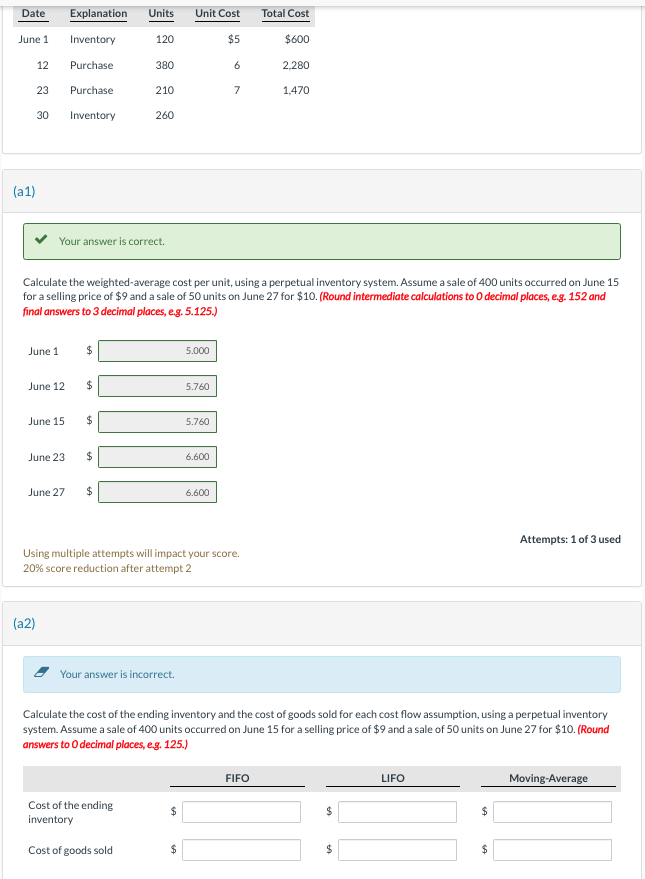 Solved Need help with this question, thanks! (a1)Your answer | Chegg.com