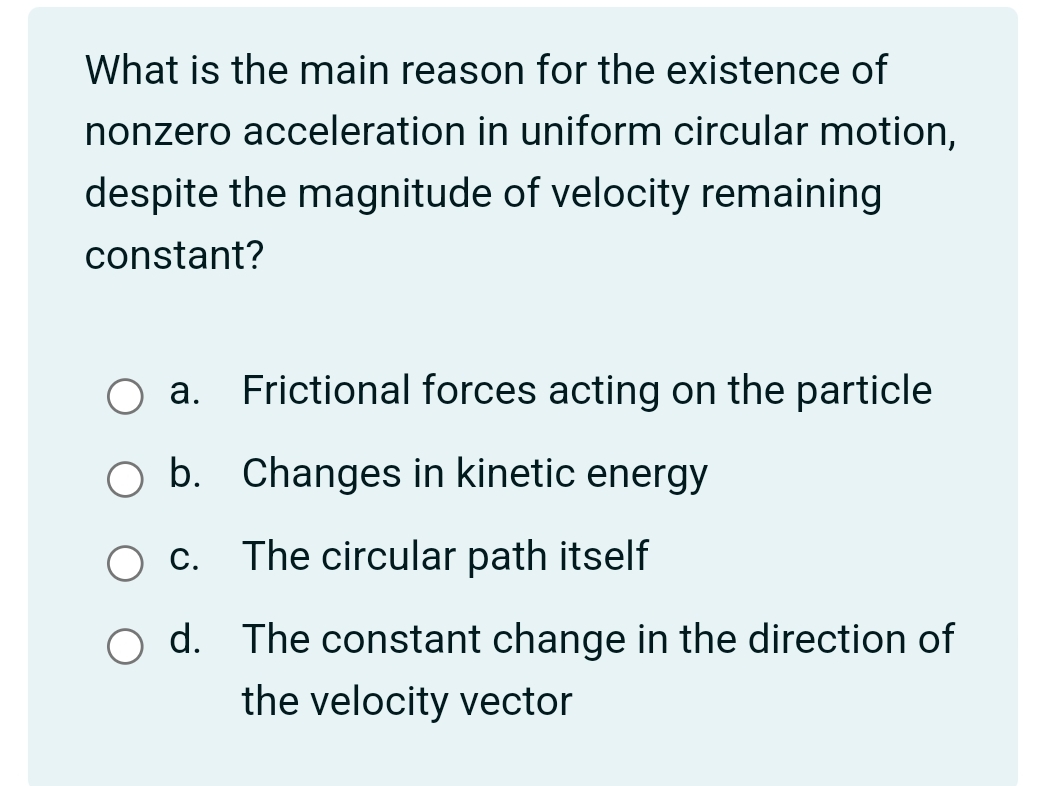 Solved What is the main reason for the existence of nonzero | Chegg.com
