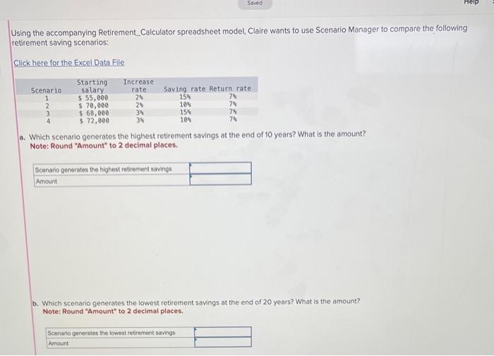 Solved Using the accompanying Retirement_Calculator | Chegg.com