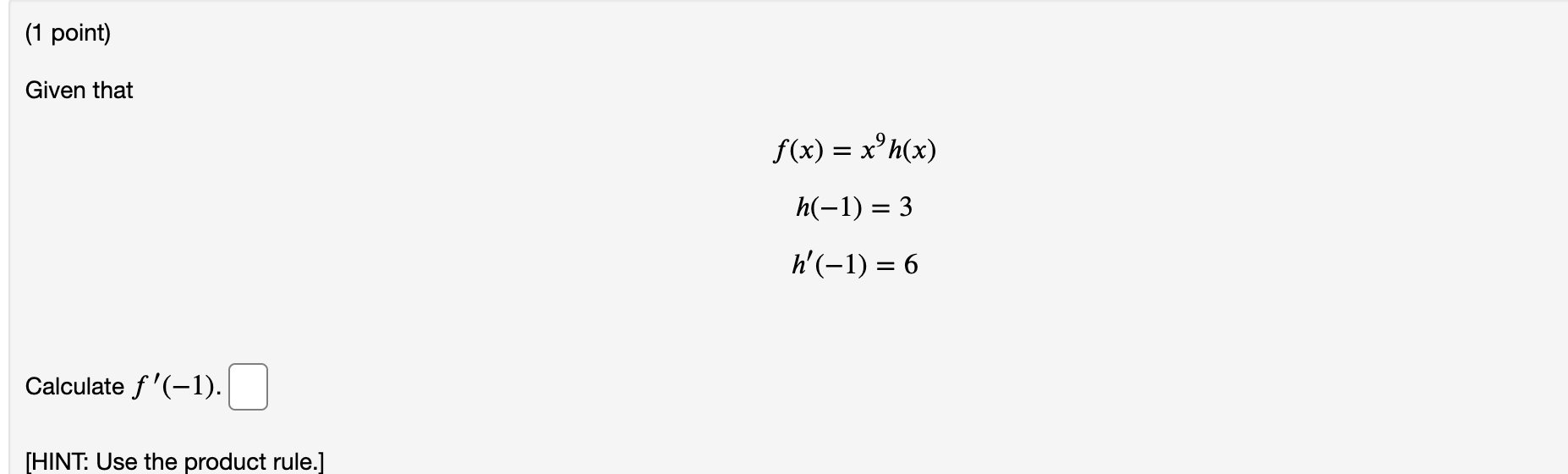 Solved (1 point)Given | Chegg.com Solved (1 point)Given | Chegg.com