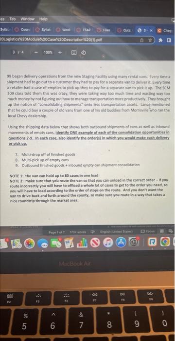 tance and Ted, with the help of the YCM 309 clets. | Chegg.com