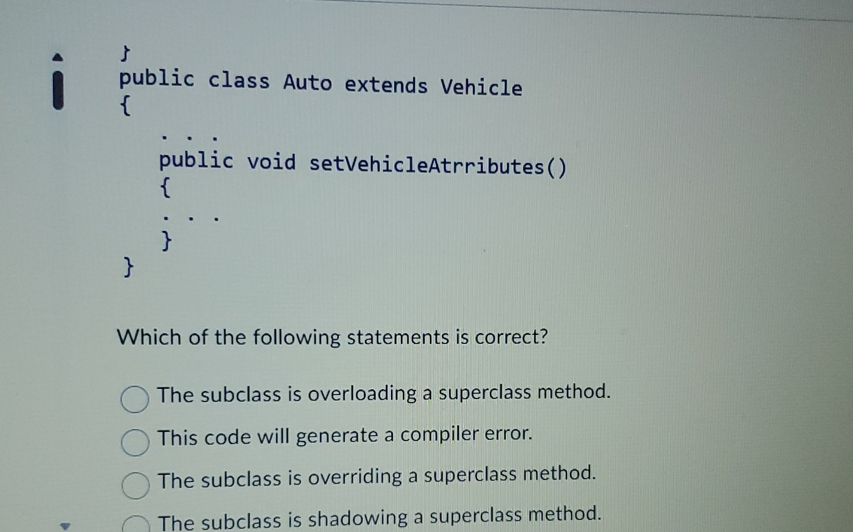 Solved Which of the following statements is correct?The | Chegg.com