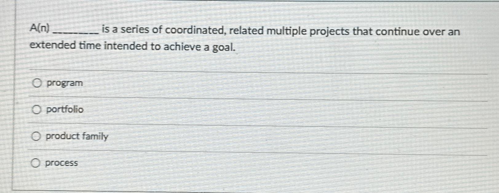 Solved A(n) ﻿is a series of coordinated, related multiple | Chegg.com