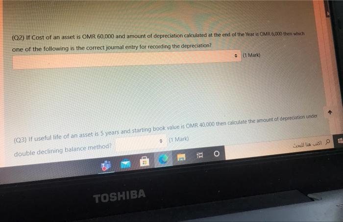 Solved (Q1) If cost of a machine is OMR 40,000, estimated | Chegg.com