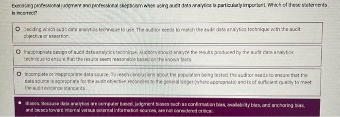 Solved Exercising professional judgment and professional | Chegg.com