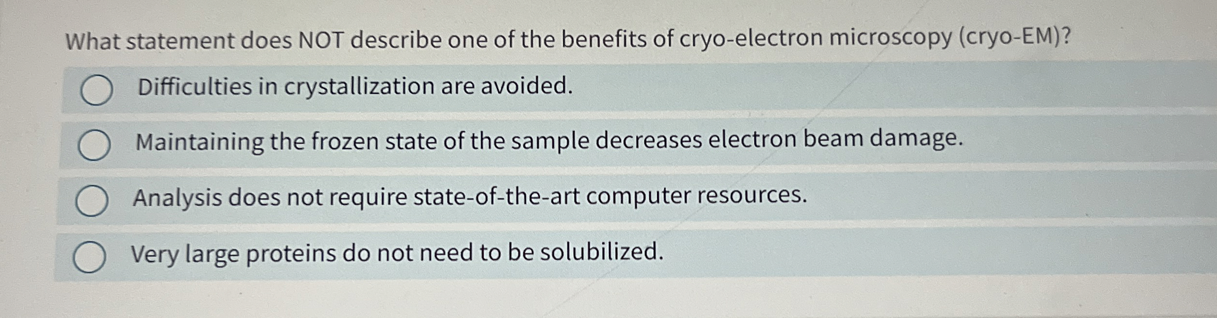 Solved What statement does NOT describe one of the benefits | Chegg.com