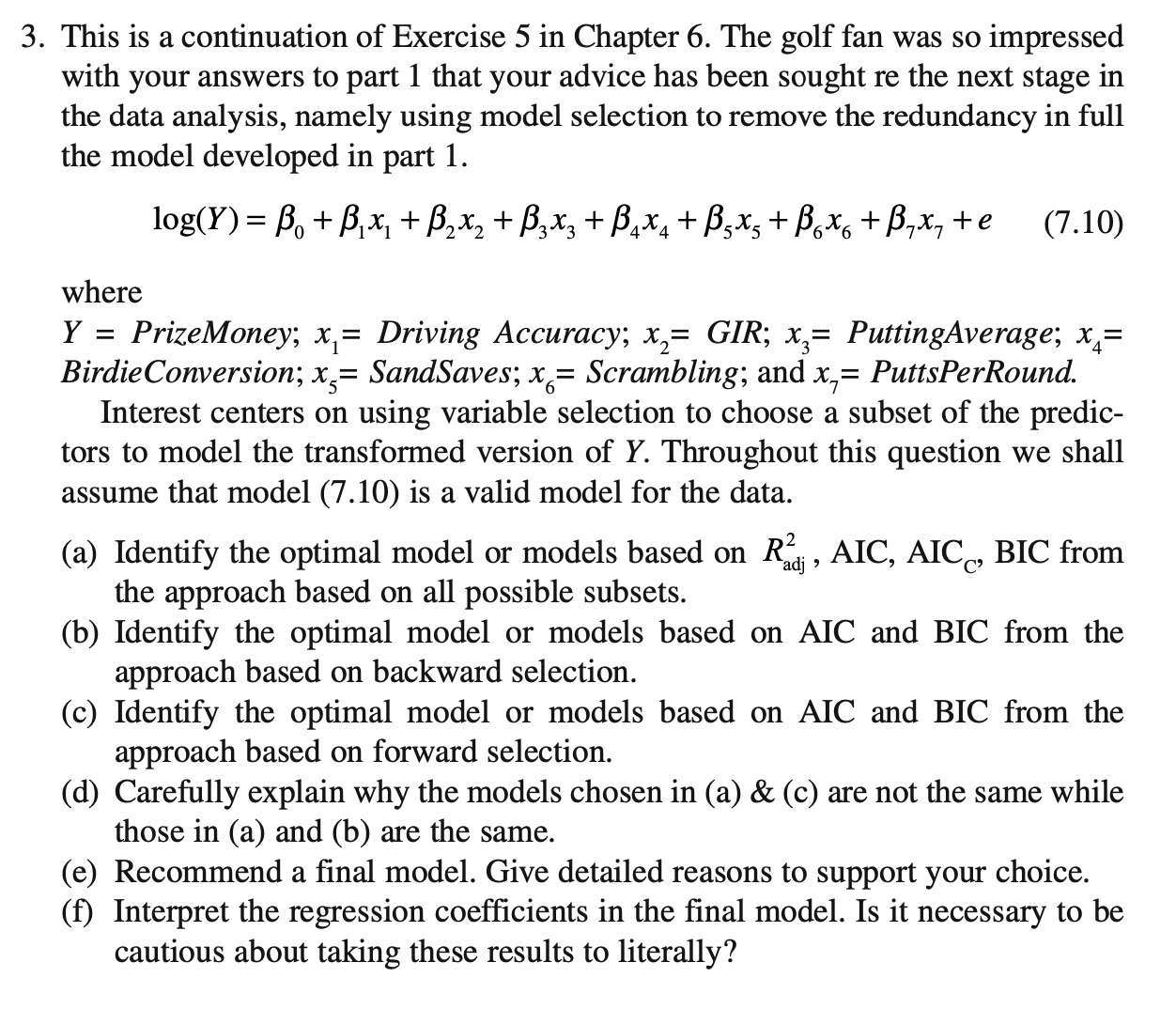 Solved The Generated Data Set In This Question Is Taken From